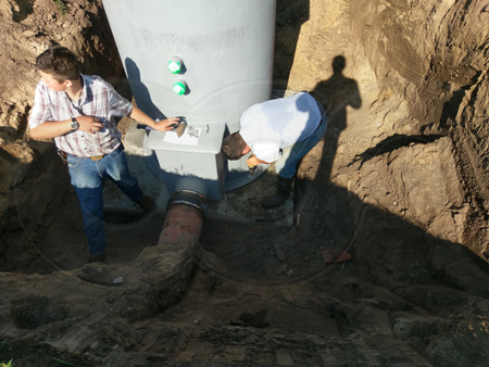 Installing a Domed Top Packaged Metering Manhole