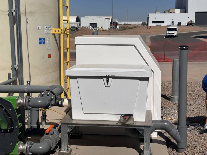 Fiberglass Equipment Enclosures for Flumes