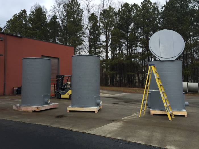 Fiberglass FRP Grinder Manholes integrating grinders from JWC, Franklin ...