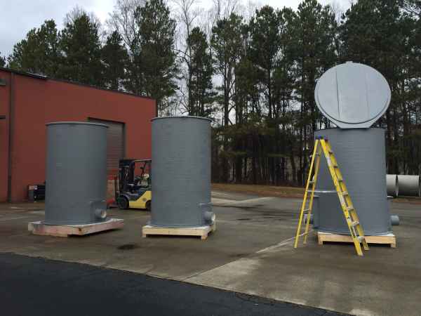 Fiberglass FRP Grinder Manholes integrating grinders from JWC, Franklin ...